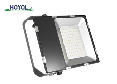 China Black IP65 100W Outside LED Flood Lights Ultra Thin No Glare 5 Years Warranty for sale