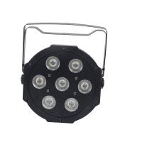 China Bright LED Par Light 7x12w RGBW Flat DMX 4 in 1 Led Stage Lights Professional Manufacturer For Party KTV Disco DJ for sale