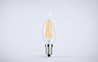 China Dimmable PFC 0.85 E14 LED Filament Candle Bulb AC220V - 240V for sale