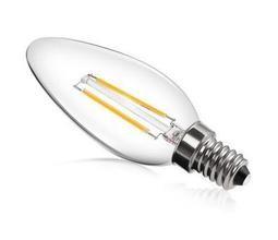 China High luminous 3000K 110V C35 LED Filament Candle Bulb 2W 105lm/w for sale