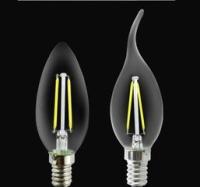 China 2 Watt 2700K / 3000K / 3300K E14 LED Filament Candle Bulb 35*100mm for sale