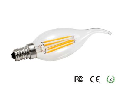 China Exquisite Craft Sapphire 420lm 4 Watt LED Filament Candle Bulb CE / Rohs / UL for sale