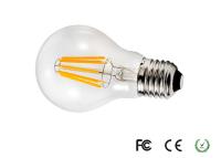 China 6W A60 E26 AC110V 3000K Decorative Filament Light Bulbs 60*108mm for sale