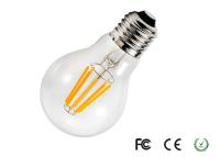 China 630lm E26 6W CRI 85 Dimmable LED Filament Bulb 110V for Hospital / School for sale