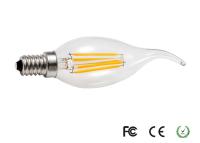 China Glass Commercial Dimmable Led Candle Bulb 4 W E14 Base with Tailed for sale