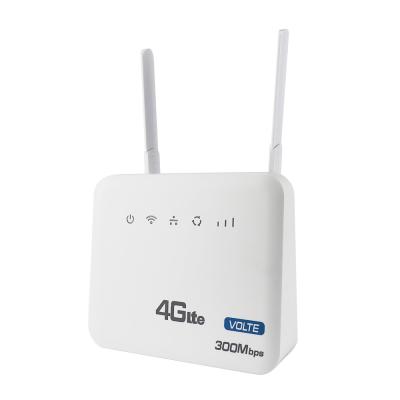 China 4G Signal To WIFI LAN Sim Card LTE CPE Wireless Router 2 Antenna 300Mbps WIFI Speed for sale