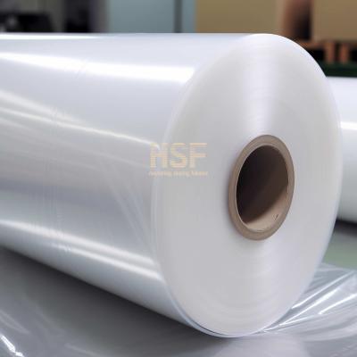 China 40μm Translucent White High Density Polyethylene Film Roll 5000 Meters for Packaging and Labeling for sale