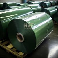 China 40μm Opaque Dark Green Halogen Free High Density Polyethylene Film for Release Liner Applications for sale