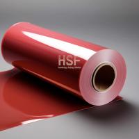 China 60μm Opaque Red High Density Polyethylene Film Roll for Vapor Barrier Coatings for sale
