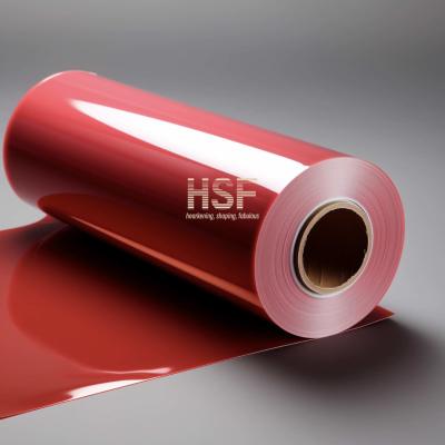 China 60μm Opaque Red High Density Polyethylene Film Roll for Vapor Barrier Coatings for sale