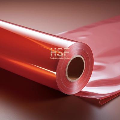 China Opaque Red 80μm Halogen Free High Density Polyethylene Film for Labels and Packaging for sale