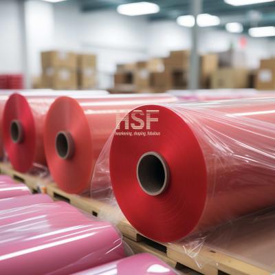 China 50μm Red Moisture Resistant Low Density Polyethylene Film for Packaging and Agriculture for sale