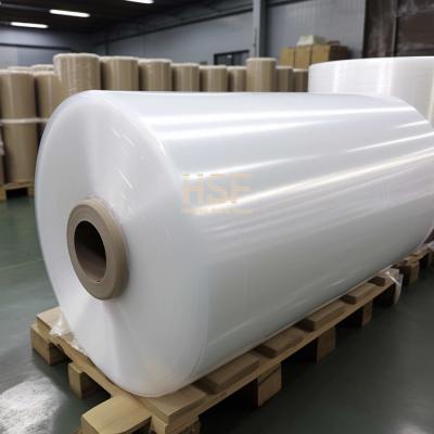 China RoHS Compliant 40μm Translucent White Monoaxially Oriented Polyethylene Film for Packaging and Agriculture for sale