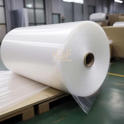 China 80μm Translucent White Monoaxially Oriented PE Film for Protective Cover and Packaging for sale