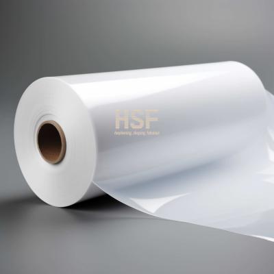 China 80μm Opaque White Monoaxially Oriented PE Film Roll UV Radiation Resistant for Packaging and Construction for sale
