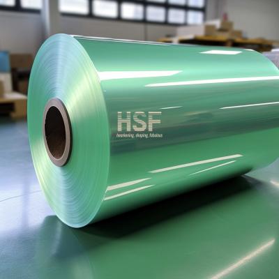 China 30μm Green Opaque Monoaxially Oriented Polyethylene Film for Packaging and Agriculture for sale