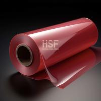 China 30μm Red Oriented Polyethylene Film for Label Creation and Decorative Applications for sale
