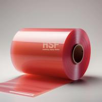China 40μm Red Opaque Monoaxially Oriented PE Film for Tinting Windows and Decorative Applications for sale