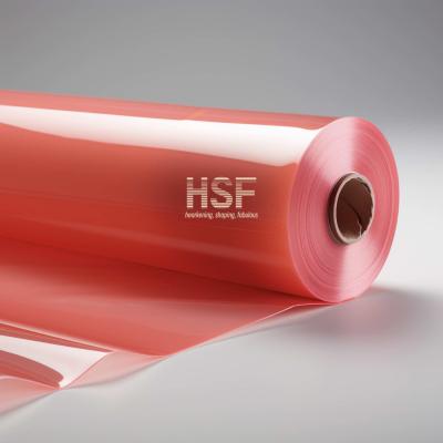 China 50μm Opaque Red Monoaxially Oriented Polyethylene Film for Gift Wrapping and Decorative Uses for sale