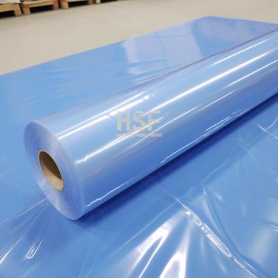 China 30μm Blue Monoaxially Oriented Polyethylene Film for Lamination and Packaging Applications for sale