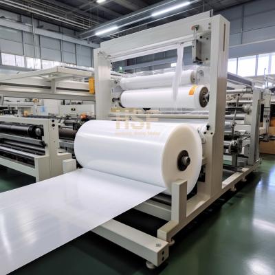 China 80μm Translucent White Mono Oriented Polypropylene Film (MOPP Film) for Tapes Labels with 1300 mm Width for sale