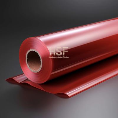 China 80μm Red Mono Oriented Polypropylene Film with Width Range Up to 1300mm for Food Packaging and Lamination for sale