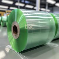 China 70μm Translucent Green Mono Oriented Polypropylene Film with 1300mm Width for Eco-Friendly Packaging for sale