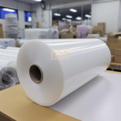 China 85μm White Mono Oriented Polypropylene Film for Tapes Labels and Packaging Applications for sale