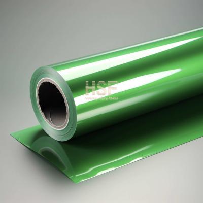 China 80μm Opaque Green MOPP Silicone Release Film with 1300 mm Width for Industrial Applications for sale