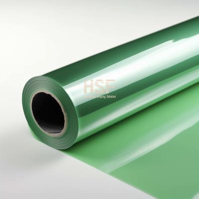 China 85μm Translucent Green MOPP Silicone Release Film for Food Packaging and Industrial Applications for sale