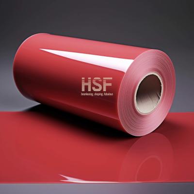 China 40μm Opaque Red High Density Polyethylene Silicone Release Film for Industrial and Medical Packaging for sale