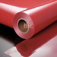 China 60μm Opaque Red PE Release Film Silicone UV Cured for Protective Packaging and Industrial Tapes for sale