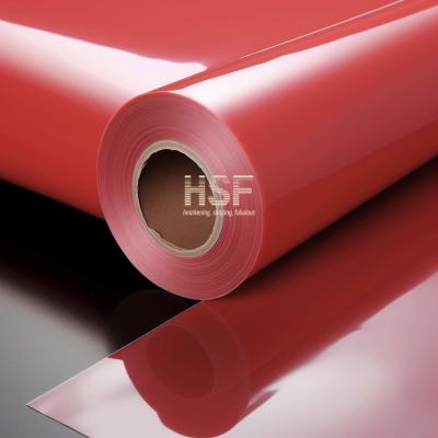 China 60μm Opaque Red PE Release Film Silicone UV Cured for Protective Packaging and Industrial Tapes for sale