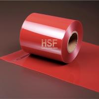 China HSF Opaque Red PE Silicone Coated Release Film with 2000mm Width and 40μm Thickness for Protective Packaging for sale