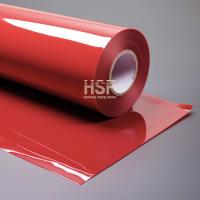 China 80μm Opaque Red UV Cured Silicone Coated PE Release Film for Labeling and Packaging for sale