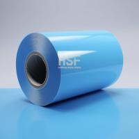 China 80μm Opaque Blue UV Cured Silicone Release Film for Protective Packaging and Labeling for sale