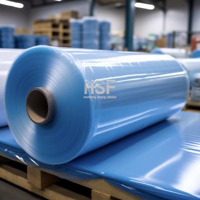China 60μm Translucent Blue CPP Silicone Coated Release Film with High Temperature Resistance for Industrial Applications for sale