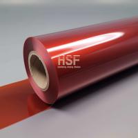 China Translucent Red 70μm MOPP Silicone Release Film 1300mm for Gift Wrapping and Industrial Applications for sale
