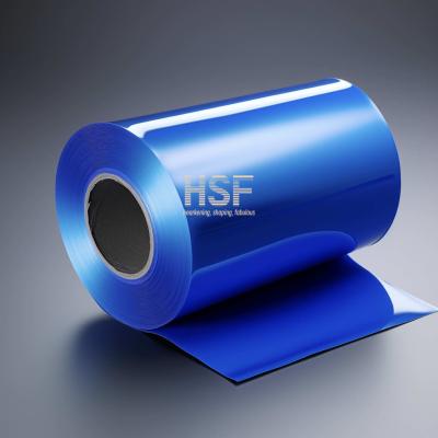 China 75μm Opaque Blue MOPP Silicone Release Film with 1300mm Width for Industrial and Packaging Applications for sale