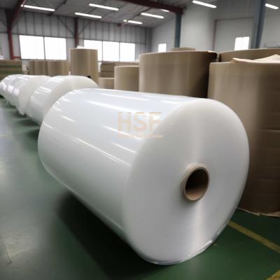 China 75μm Opaque White MOPP Silicone Release Film with Puncture Resistance for Tapes and Labels for sale