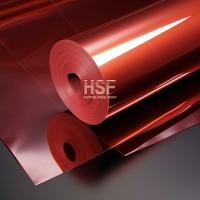 China RoHS Compliant 50μm Translucent Red PET Silicone Coated Release Film for Tapes and Labels for sale