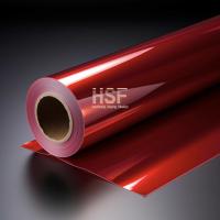 China 75μm Red PET Fluorosilicone Release Liner with Chemical Resistance for High-Temperature Applications for sale