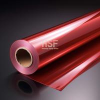 China Translucent Red 36 μm PET Fluorosilicone Coated Release Film with Temperature Resistance for sale