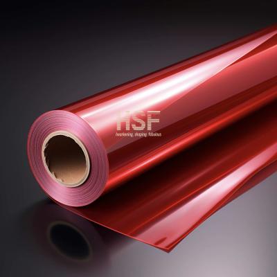 China Translucent Red 36 μm PET Fluorosilicone Coated Release Film with Temperature Resistance for sale