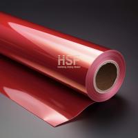 China Translucent Red 30μm PET Fluorosilicone Coated Release Film with Chemical Resistance for sale