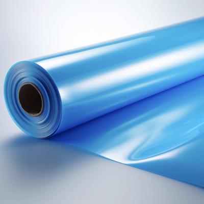 China 75μm Translucent Blue PET Fluorosilicone Release Liner with Chemical Resistance for High-Temperature Applications for sale
