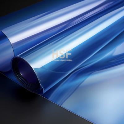 China 23μm Translucent Blue Anti Static Coated PET Film for Electronics and Medical Packaging for sale