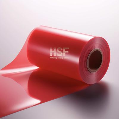 China RoHS Compliant Translucent Red 50μm Non Silicone Release Film for Automotive and Printing for sale