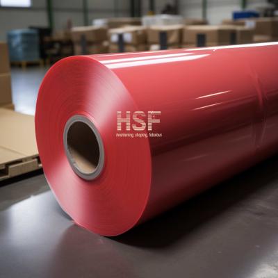 China 120μm Opaque Red HDPE Film for Backing Liner in Tapes, Printings, and Packaging for sale