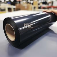China 50μm Black Anti Static Film Silicone Coated PET Film 1360mm for Electronics and Medical Packaging for sale
